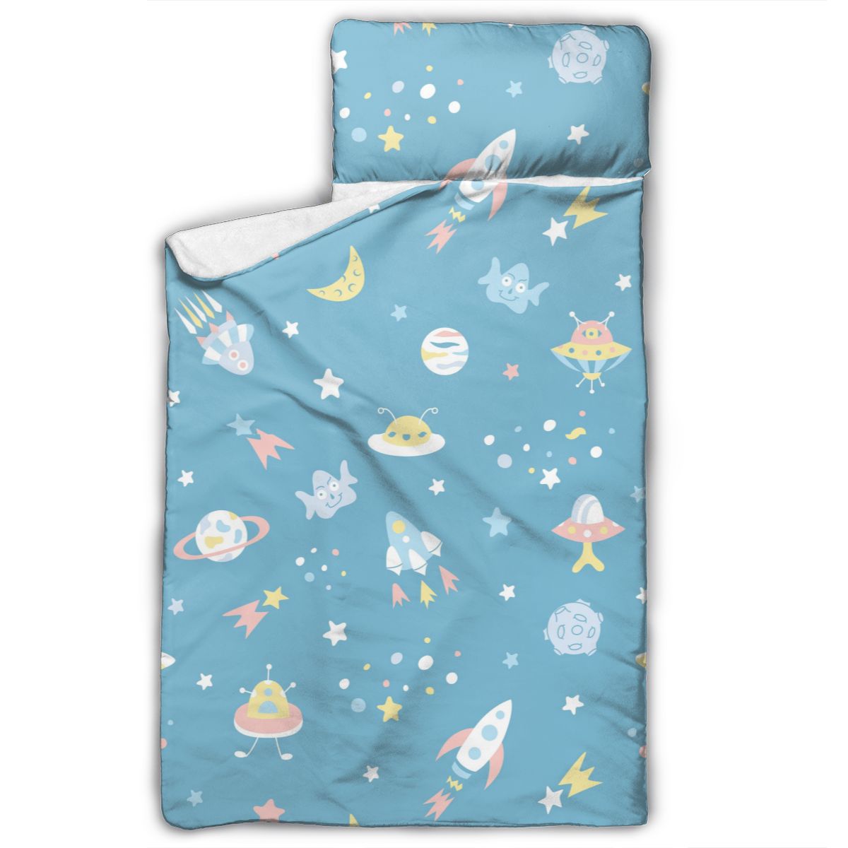 50 x 20IN Light Blue Rocket Portable Rolled Nap Ma... – Grandado