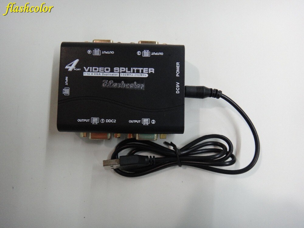 Flashcolor VGA Splitter 4 ports VGA Video splitter... – Vicedeal
