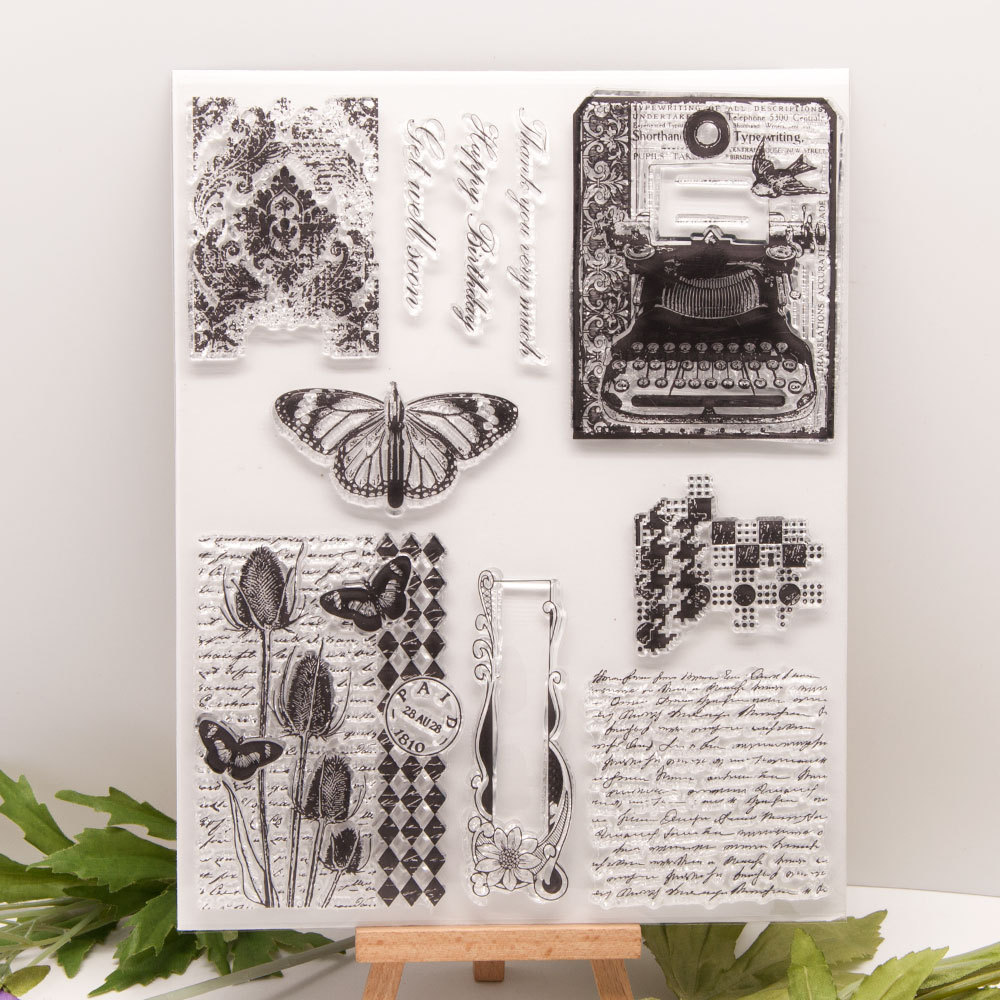 KSCRAFT Handwriting Background Transparent Clear S... – Grandado
