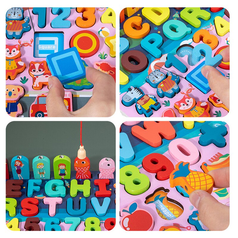 Early Educational Wooden Toys Preschool Counting G... – Vicedeal