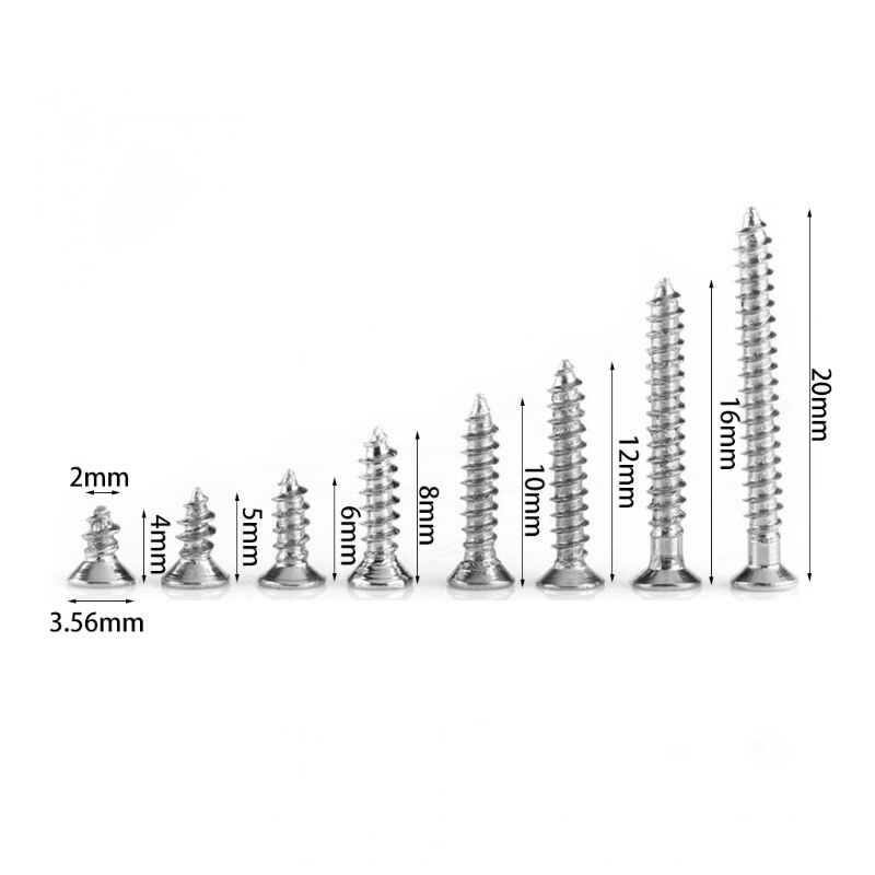 800Pcs Edelstahl Selbstschneidende Schraube Sortim... – Vicedeal