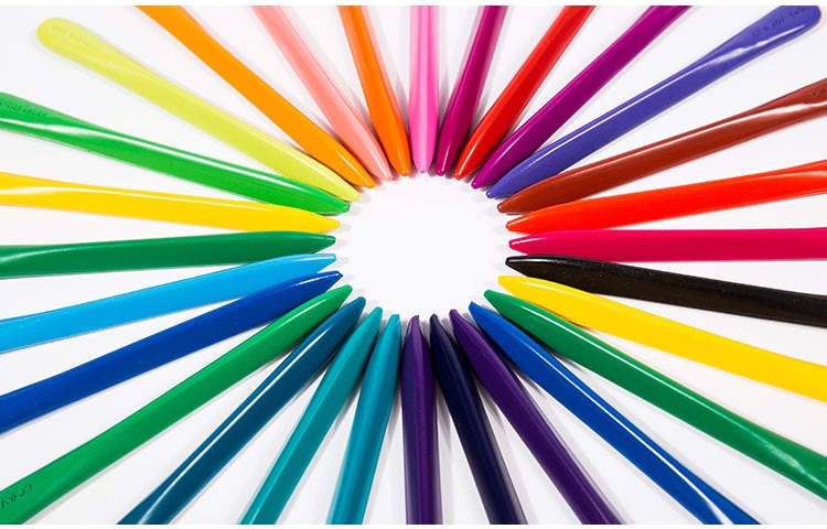 6/12/24color crayon plastic non-toxic color pen ba... – Grandado