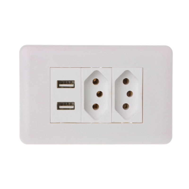 Wall Power Brazil Socket 15A Brasil Standard Doubl... – Vicedeal