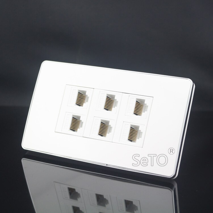 SeTo 120 Type 6 Ports RJ45 Cat5e Network Lan Panel... – Grandado