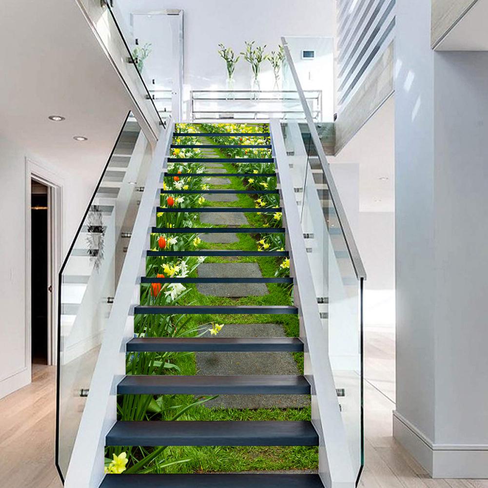 13Pcs Staircase Stair Riser Floor Sticker Self Adh... – Grandado