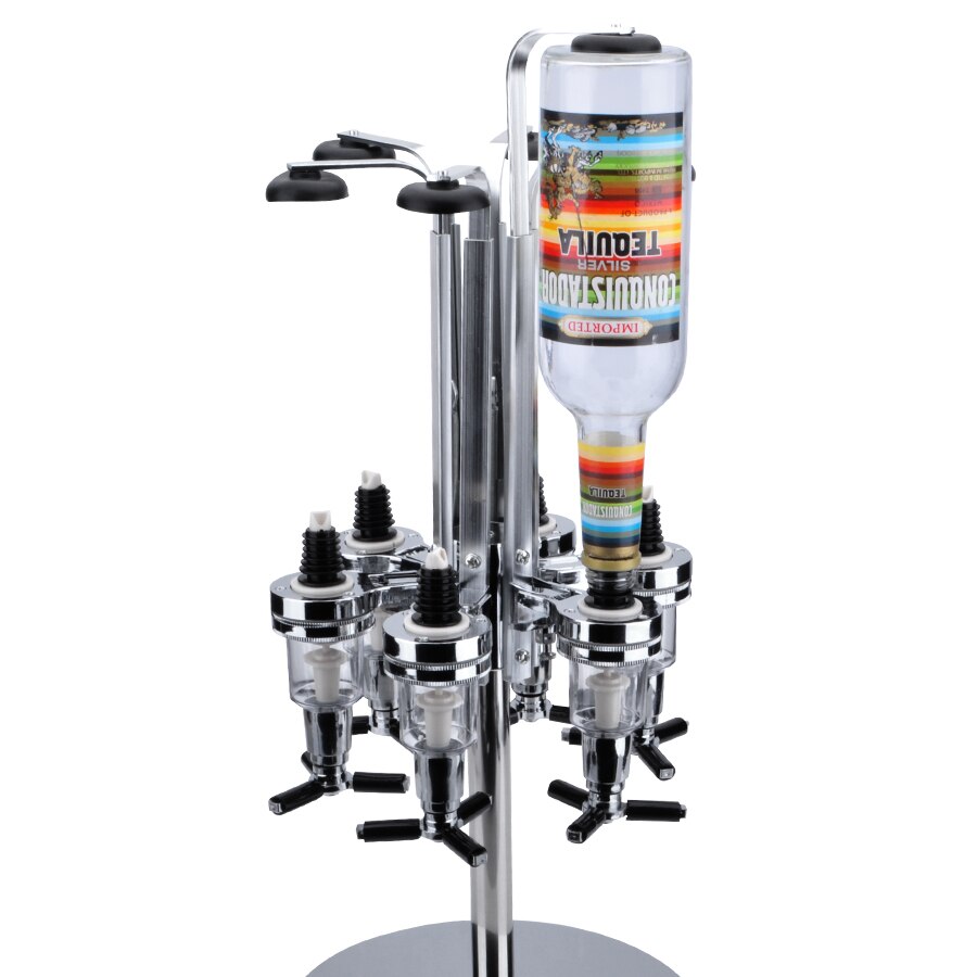 6 Bottle wine rack Rotating Bar Cocktail Theroom L... – Vicedeal