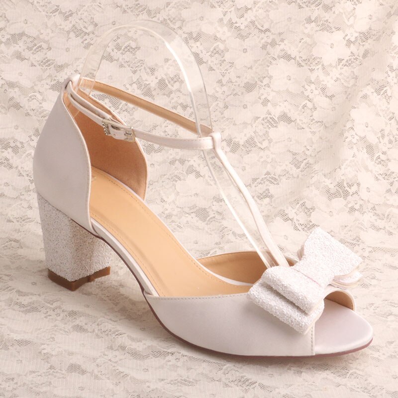 White Evening Shoe Women Comfortable Women Wedding... – Grandado
