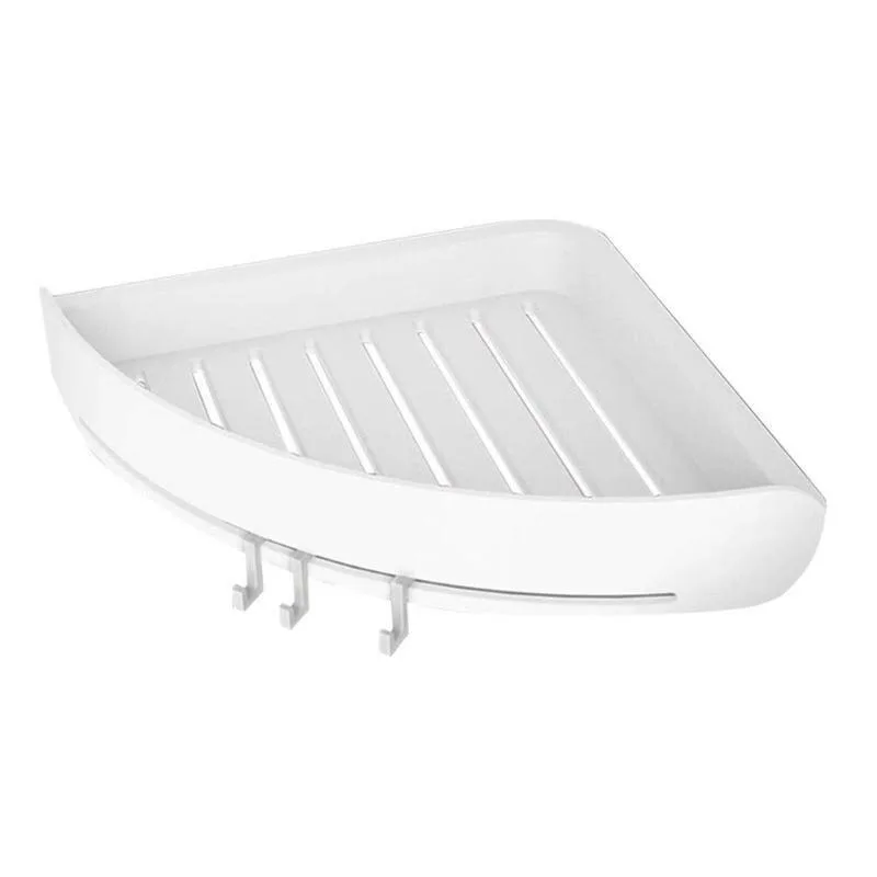 Corner Bathroom Shelf Shower Shampoo Soap Triangle... – Grandado