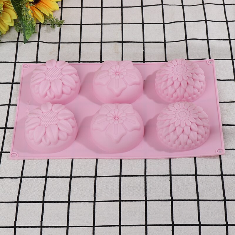 Kitchen Baking Mold 6 Cavity Flower Shaped Silicon... – Vicedeal