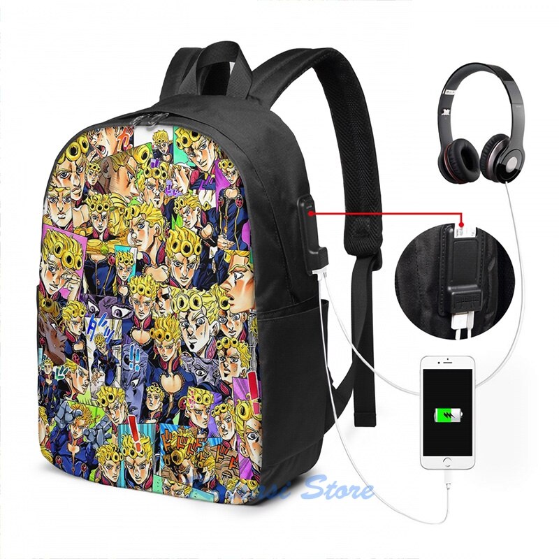 Funny Graphic print JJBA Giorno Giovanna Collage U... – Vicedeal