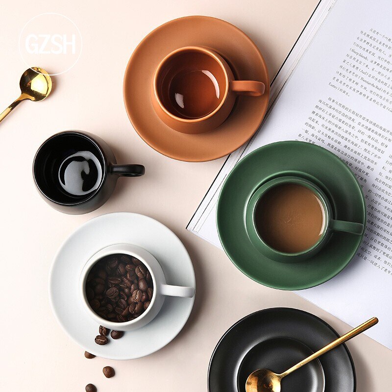 Ceramic Concentrate Coffee Cup Vintage Cup Europea... – Grandado