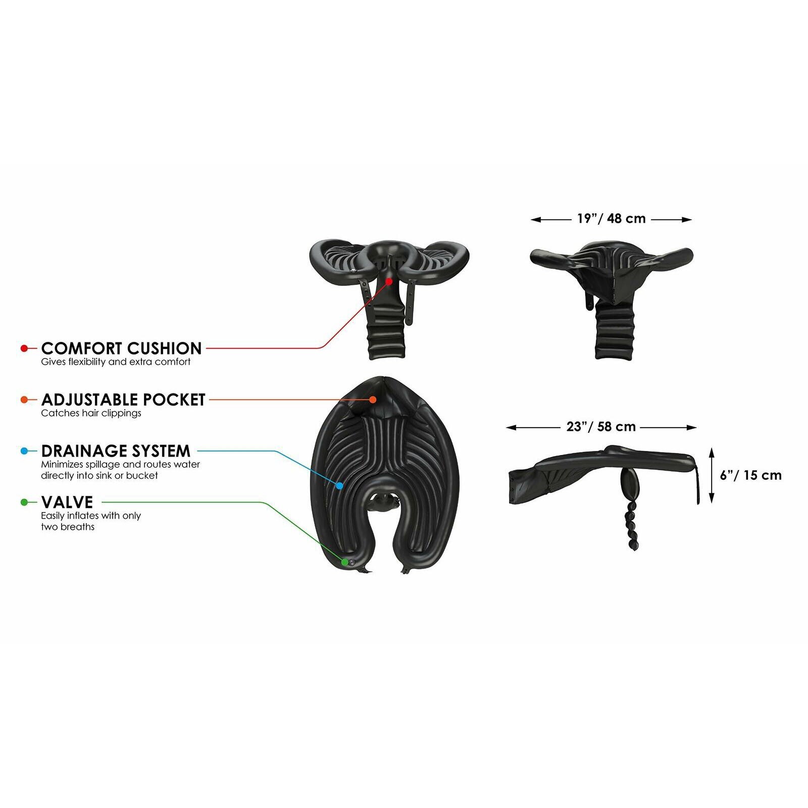 Pvc Opblaasbare Shampoo Bassins Salon Draagbare Sh... – Grandado