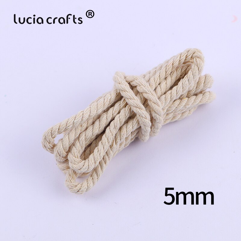 2/3/5/8mm Cotton Rope Twisted Cord Rope Lanyard Fi... – Grandado