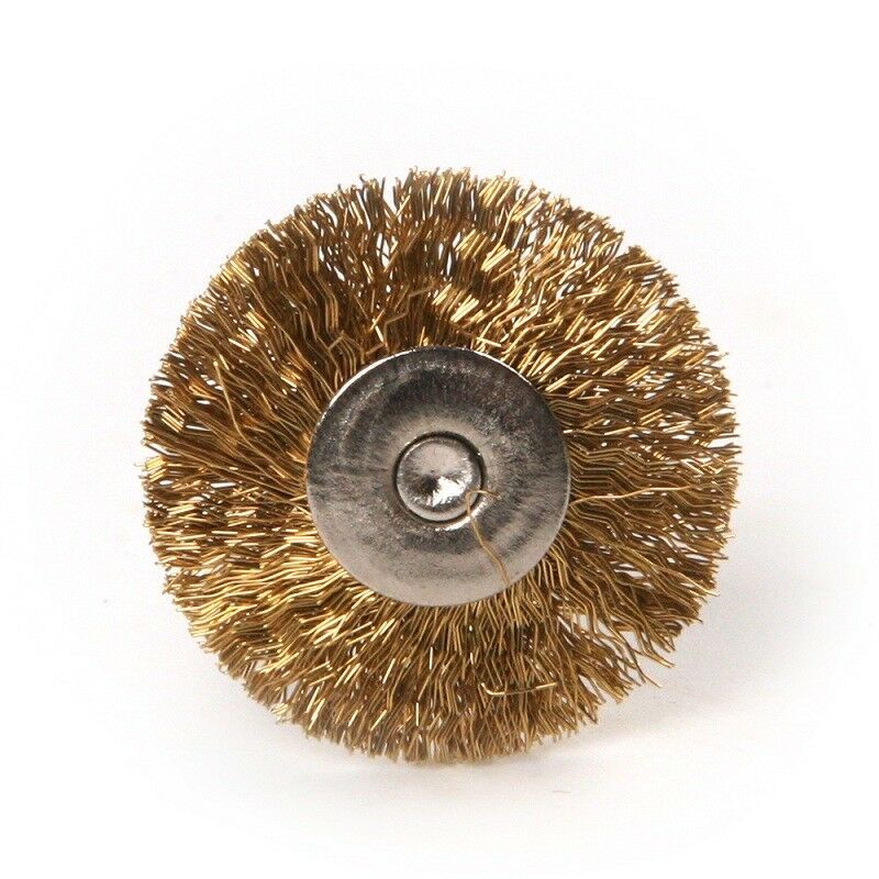30x Mini Wire Brushes Set Brushes Brass Cup Wheel For Grinder Or Drill ...