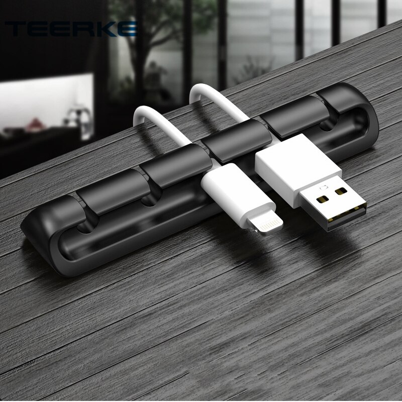 USB Cable Winder Flexible Cable Management Clips C... – Vicedeal