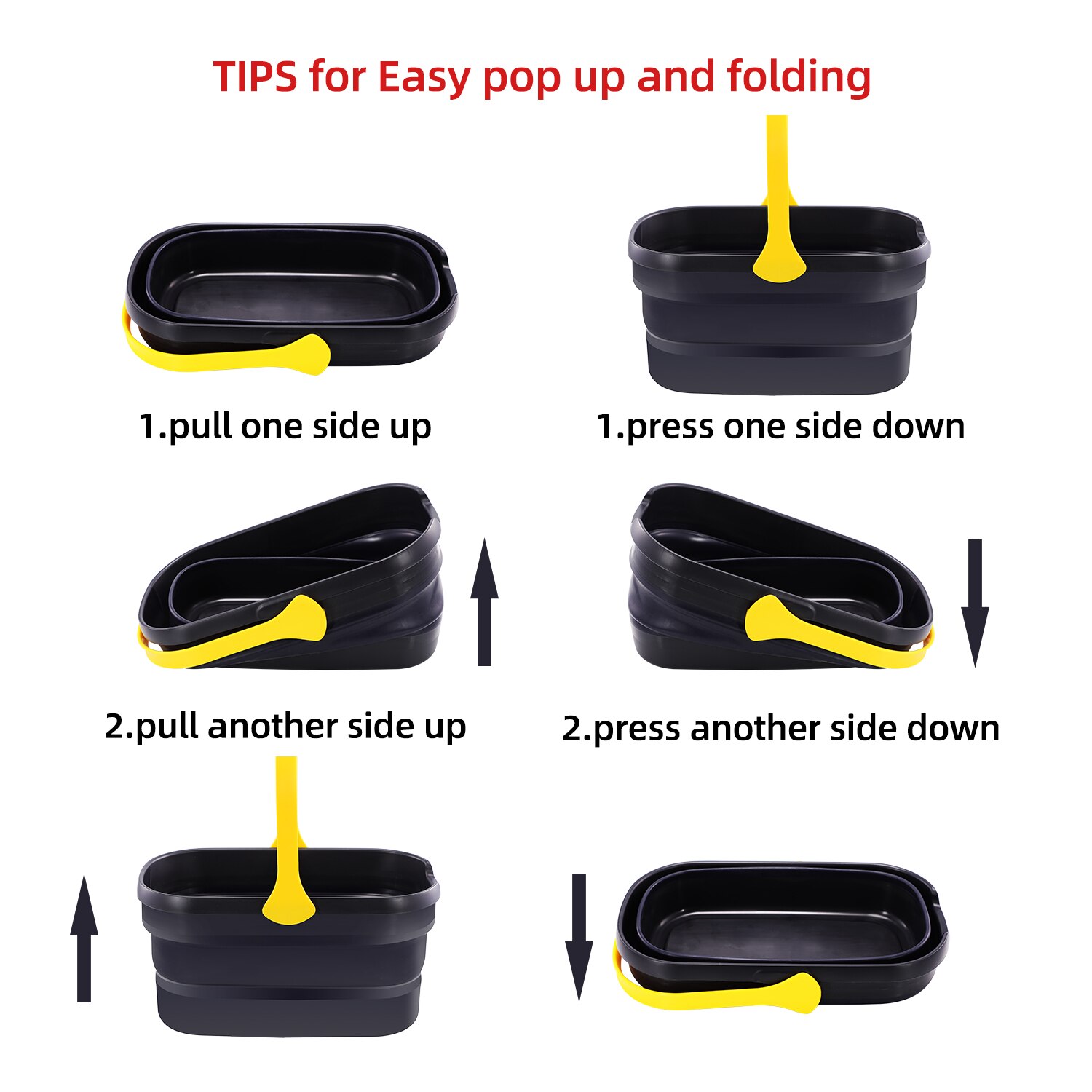 Yocada Collapsible Sinks with Drain Plug Sturdy Ca... – Vicedeal