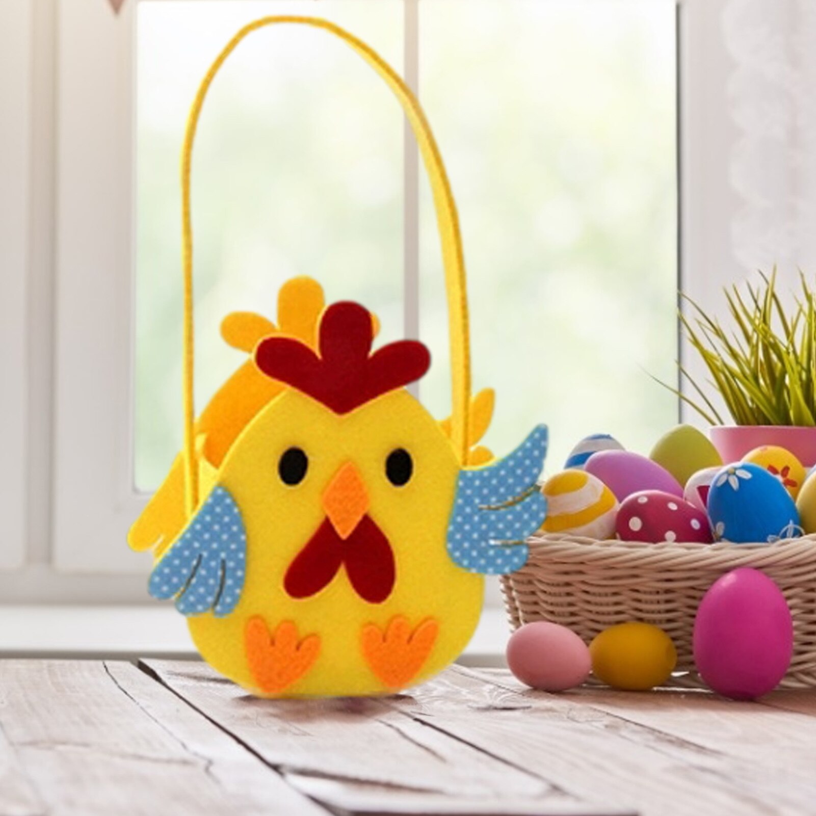 Easter Bag Non-woven Cute Chick Easter Basket East... – Grandado