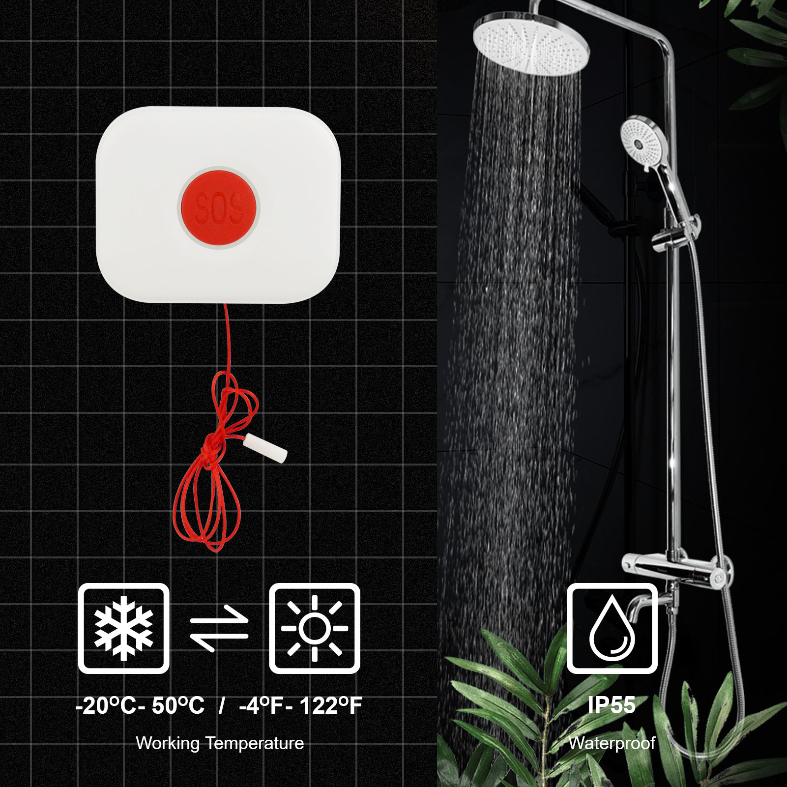 Wolf Guard WiFi Tuya SOS Button Health Alert Syste... – Grandado