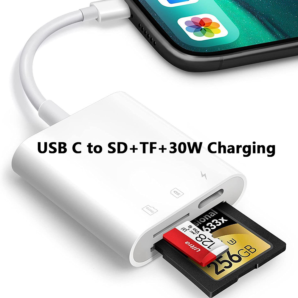 Byscoon USB C naar SD-kaartlezeradapter met MicroS... – Vicedeal