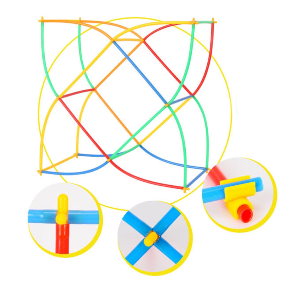 100pcs Plastic 4D Straw Building Blocks Joint Funn... – Grandado