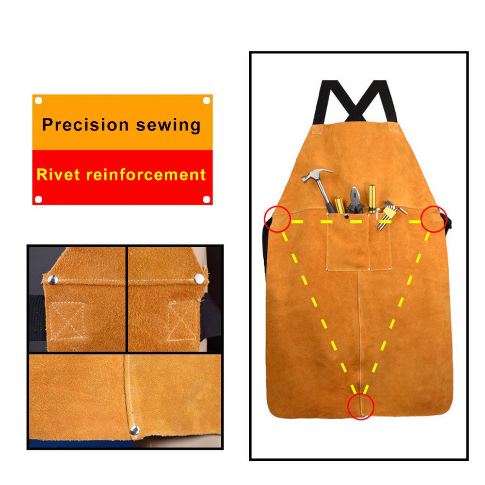 Welding Protect Apron Leather Electric Welding Apr... – Grandado