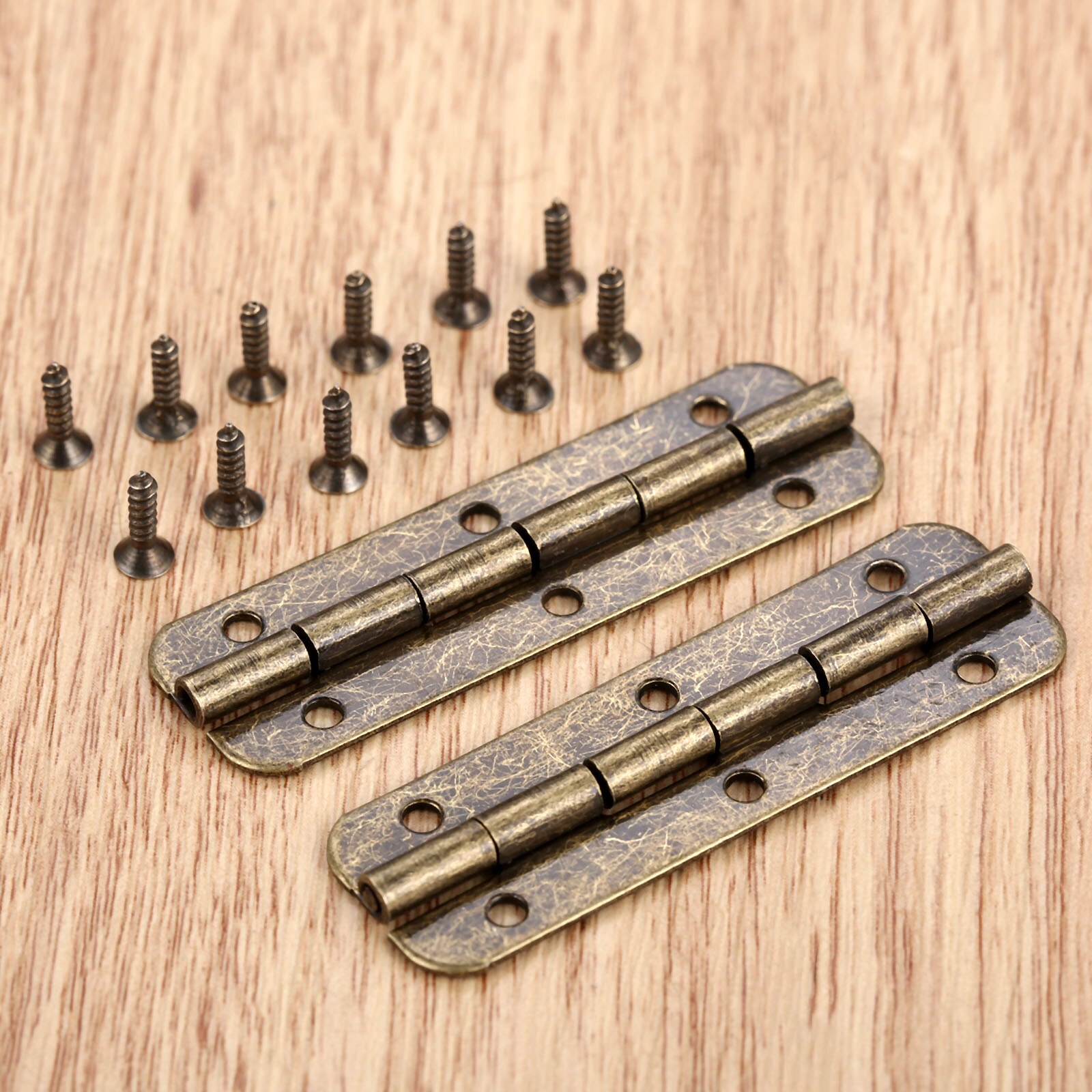 2pcs Long Hinges 6 Holes Antique Bronze 51*16mm Ca... – Grandado