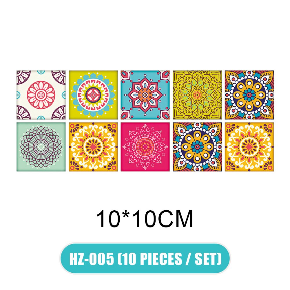 10 Stks/set 3D Visuele Art Geometrische Tegel Deca... – Vicedeal