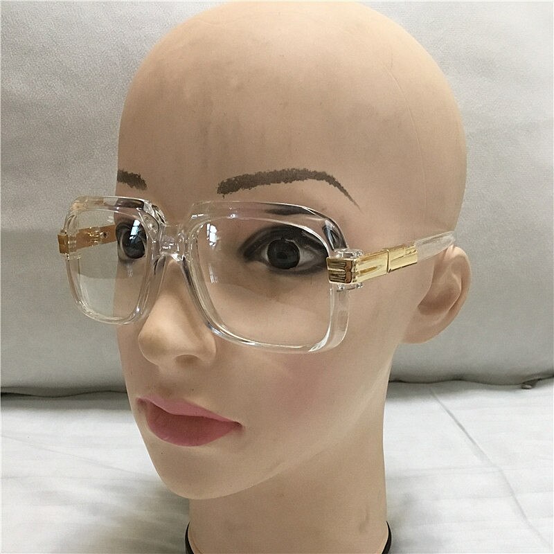 KAPELUS Men and women square sunglasses black flat... – Grandado