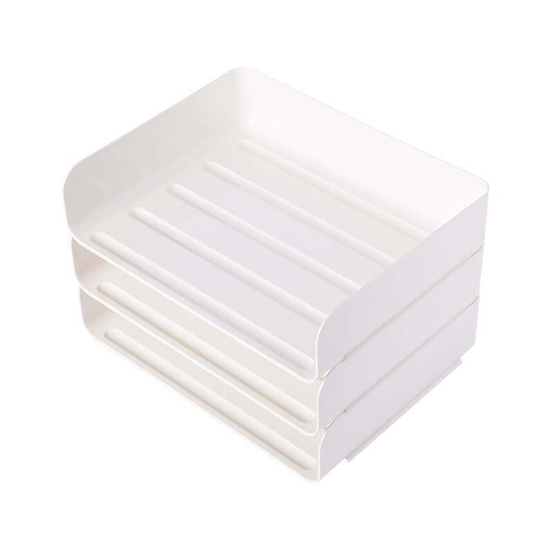 Stackable A4 Paper File Rack Office Organizer Desk... – Vicedeal