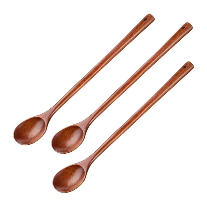 2 Set Wooden Mixing Spoons Kitchen Soup Serving Sp... – Grandado