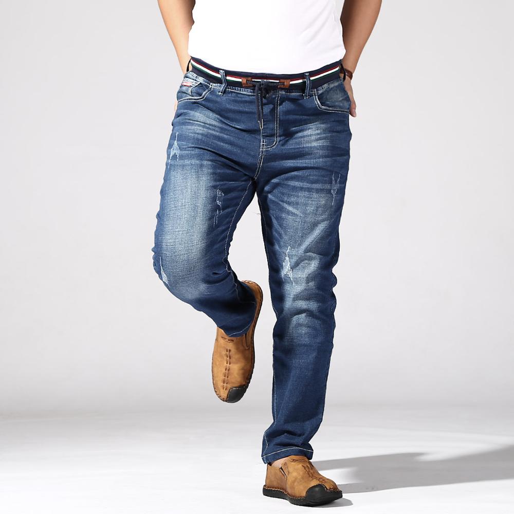 Big size 2XL-8XL Fat Plus Size Elastic waist Jeans... – Grandado