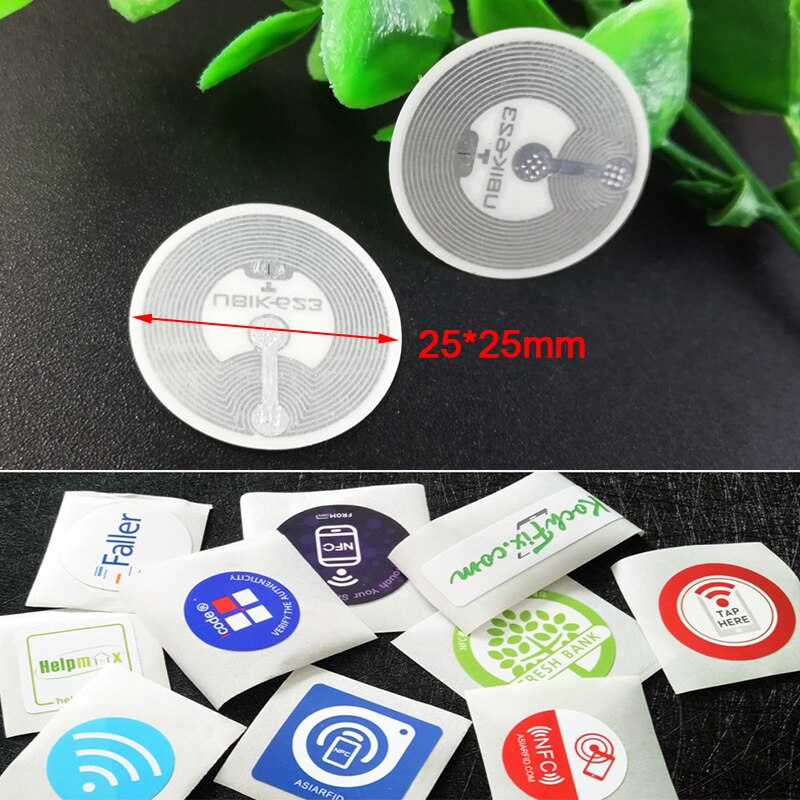 25Mm Wit Nfc Stickers Protocol ISO14443A13.56MHz N... – Vicedeal