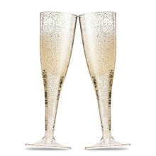 5 stks/set Champagne Fluit Plastic Drink Cup Huwel... – Vicedeal