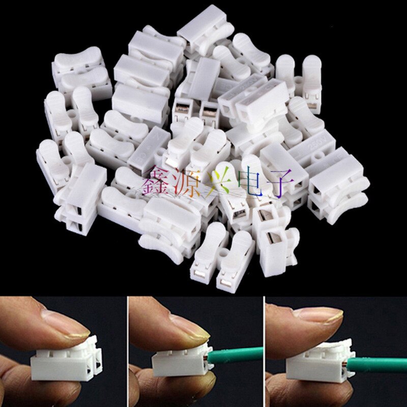 Push-type terminal CH-2 wire lamp connector two-po... – Grandado