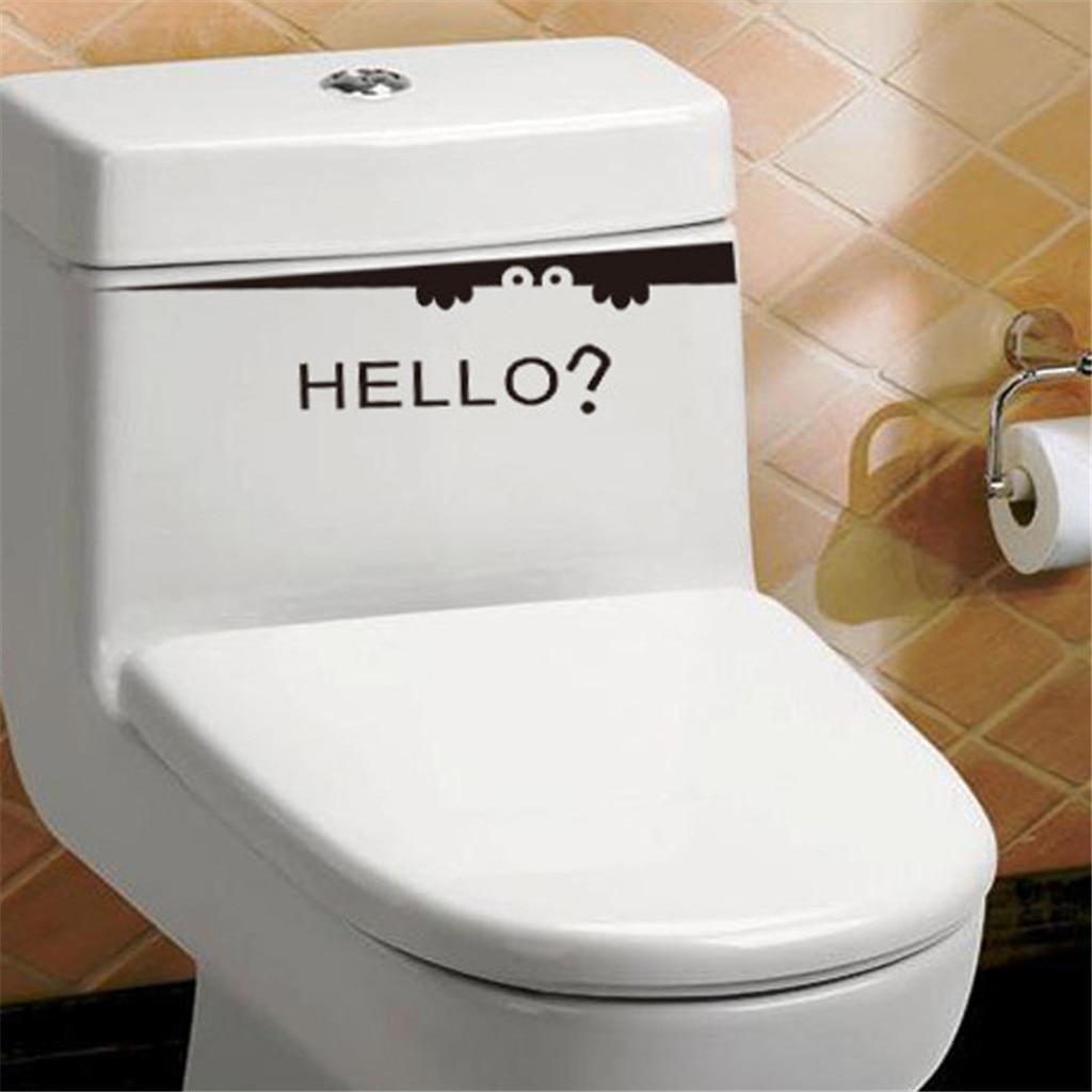 Wc Sticker Hello Creatieve Gluren Wc Stickers Muur... – Vicedeal