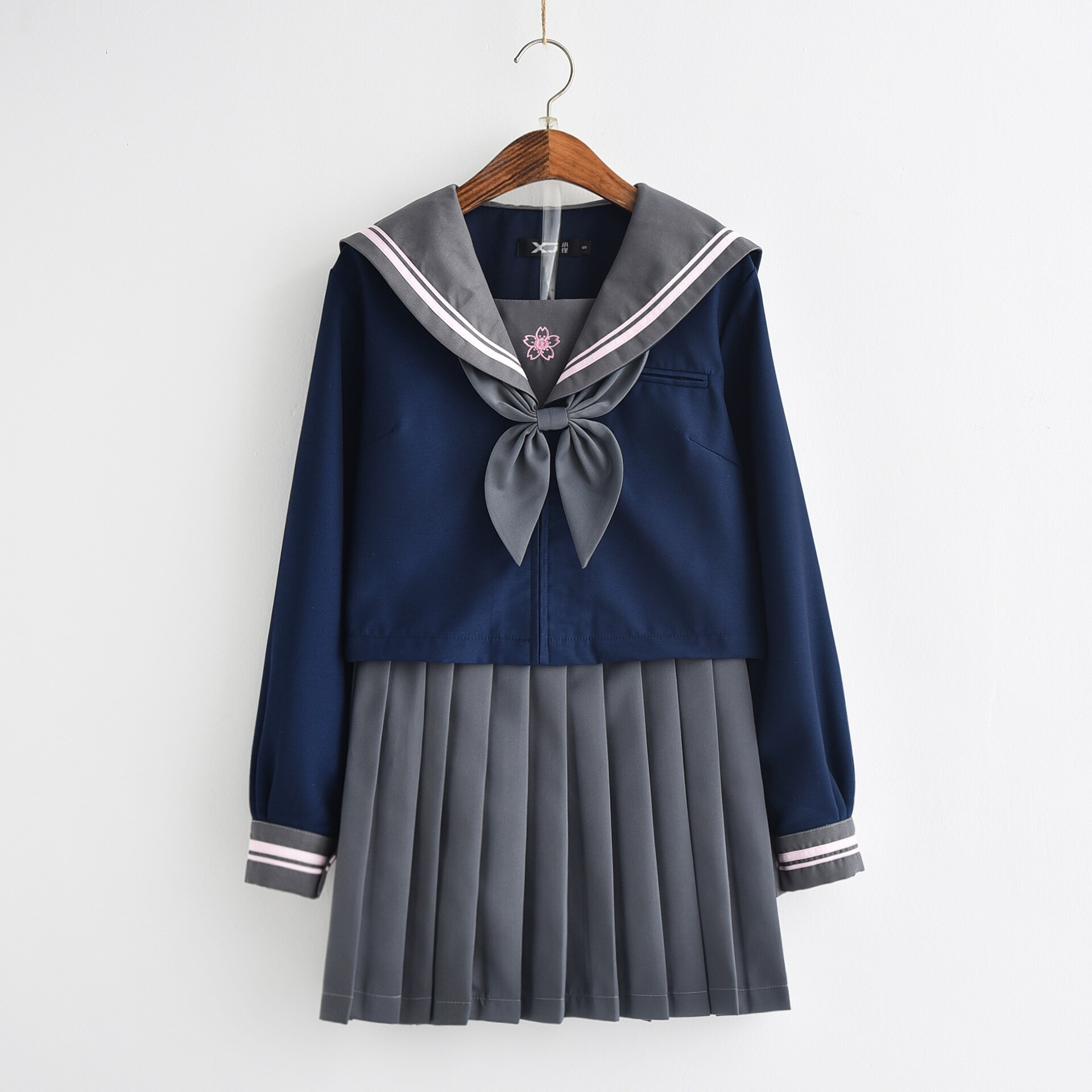 Japanese School Uniform Tibetan Blue Cherry Blosso... – Vicedeal
