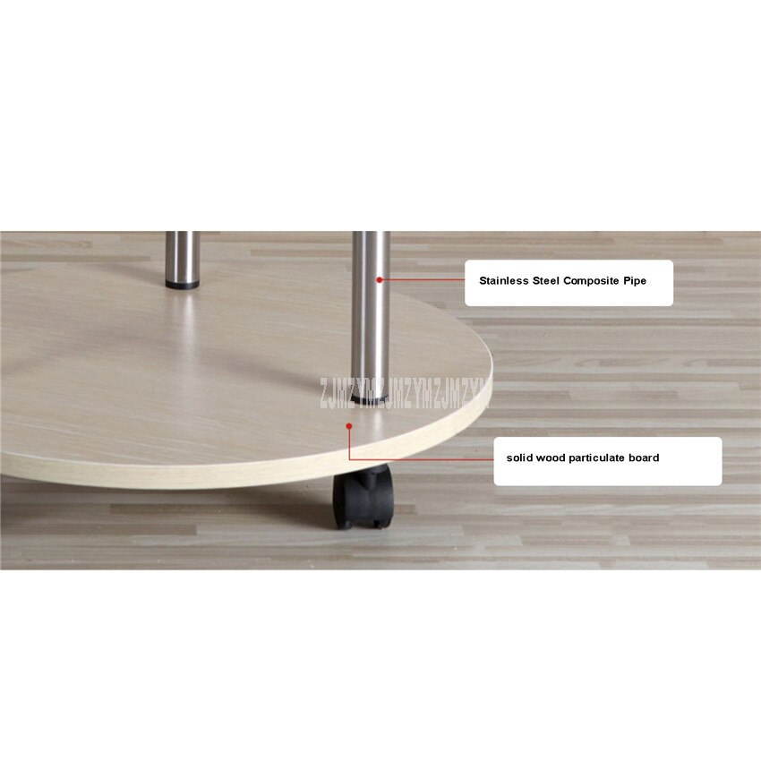 2 Layer Modern Movable Round Tea Table With Wheel ... – Vicedeal