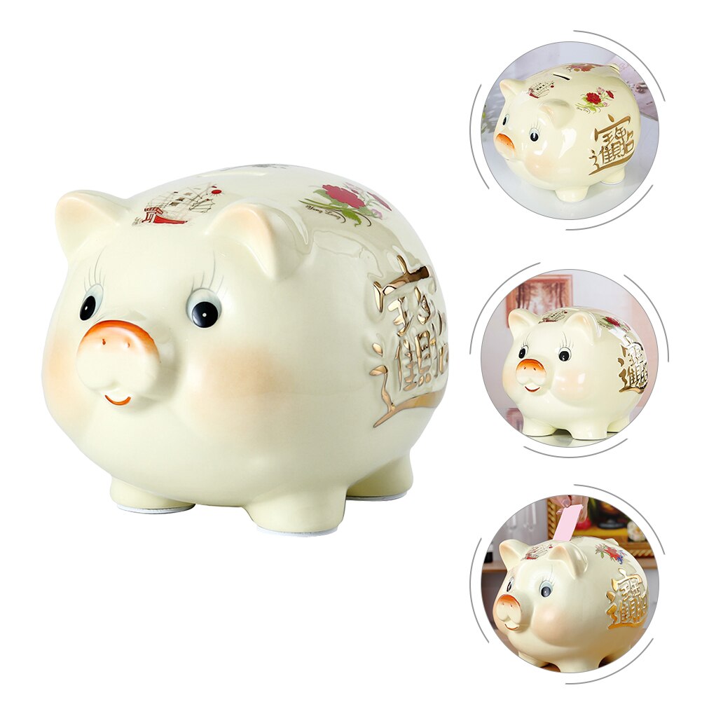 Ceramic Piggy Bank Lovely Home Piggy Bank Funny Co... – Vicedeal