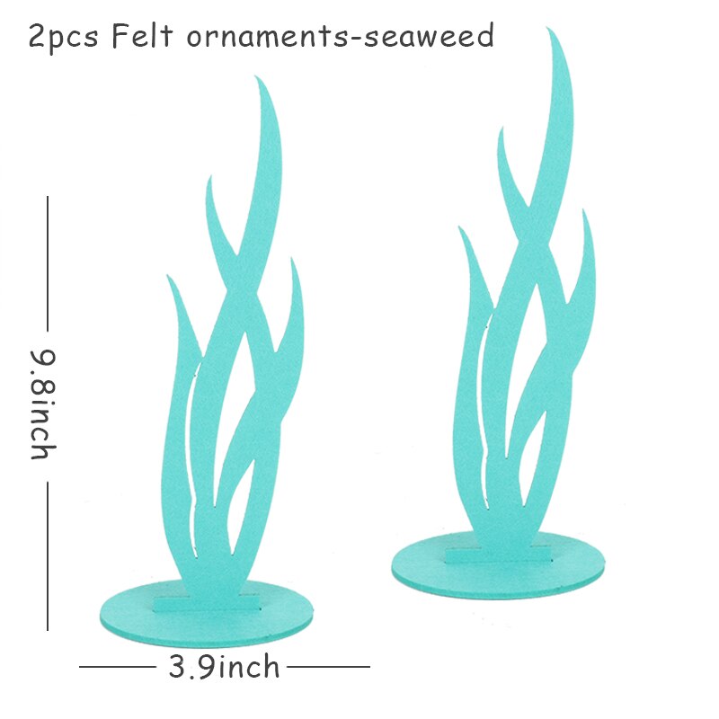 2pcs Mermaid Party Felt Decorations DIY Coral Seaw... – Vicedeal