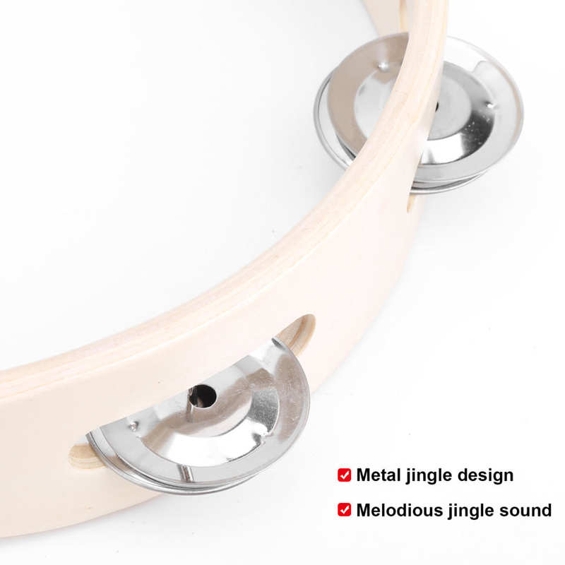 Orff Instrument Musical Tambourine Musical Hand Ro... – Grandado