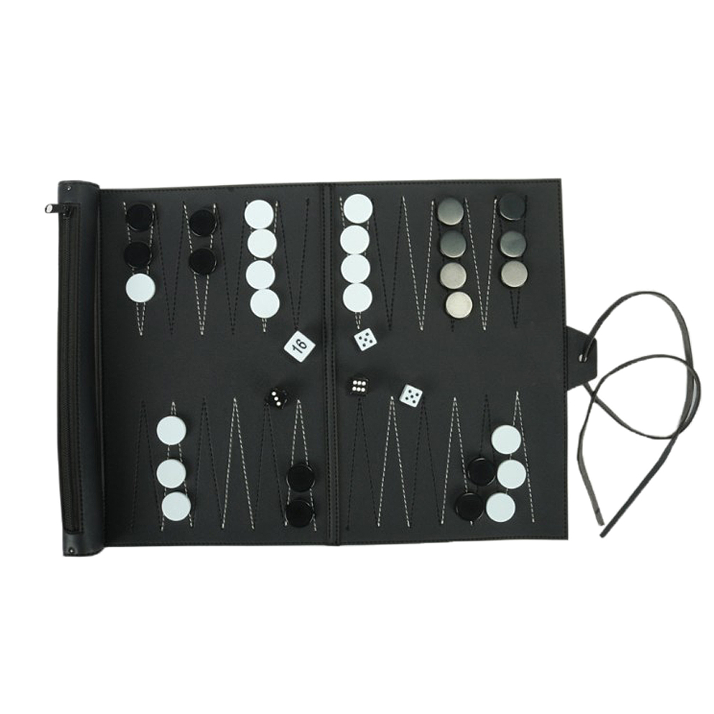Vintage Family Roll Up Backgammon, Portable 2 Play... – Grandado