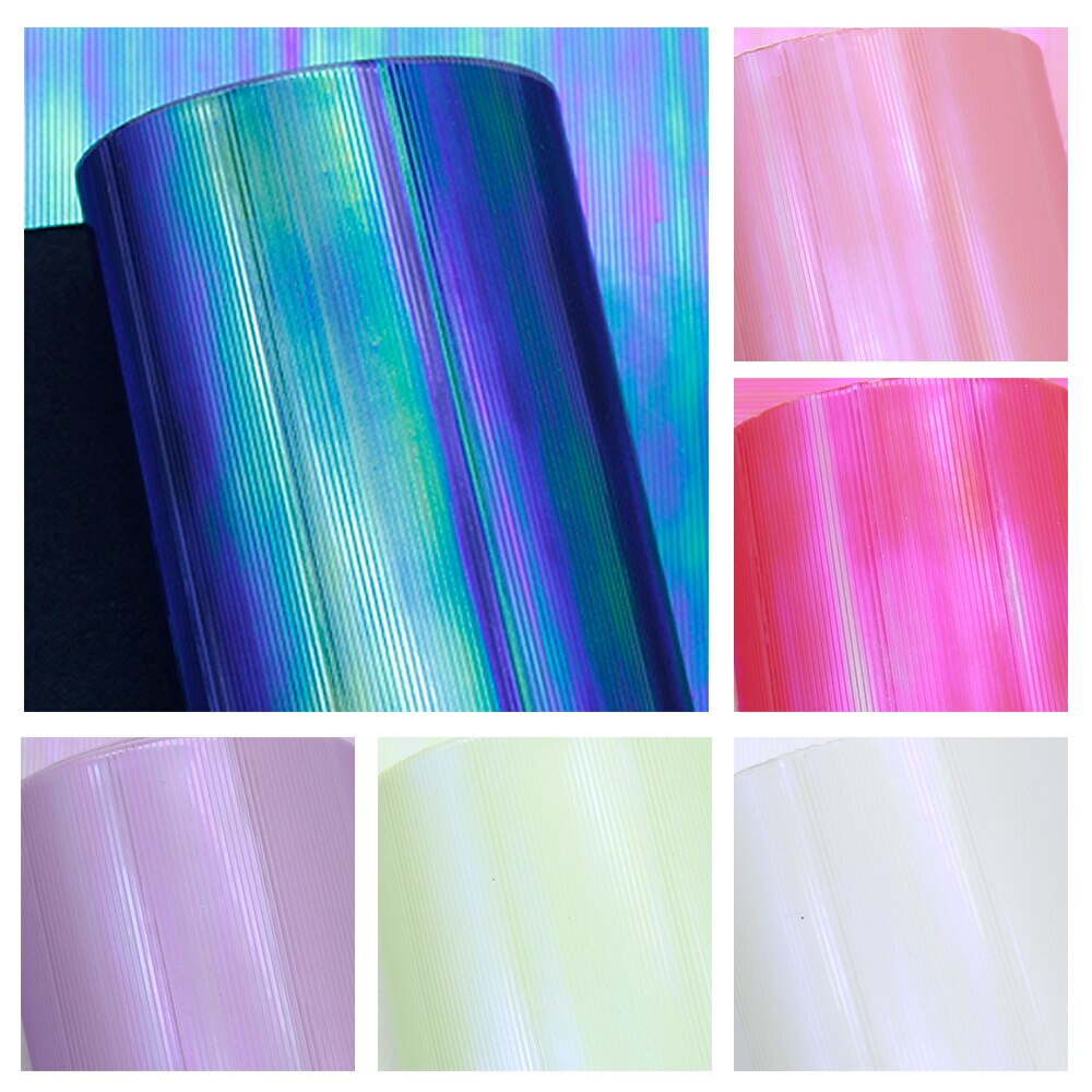 20*34cm Stripe Bump Texture Iridescence Synthetic ... – Grandado