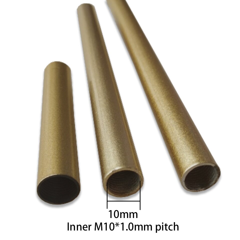 2pcs Golden Iron Pipe M10*1.0mm Internal Tooth Pip... – Grandado