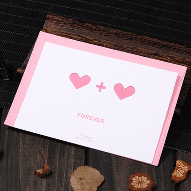 1pc Hollow love word heart greeting card Wedding t... – Grandado