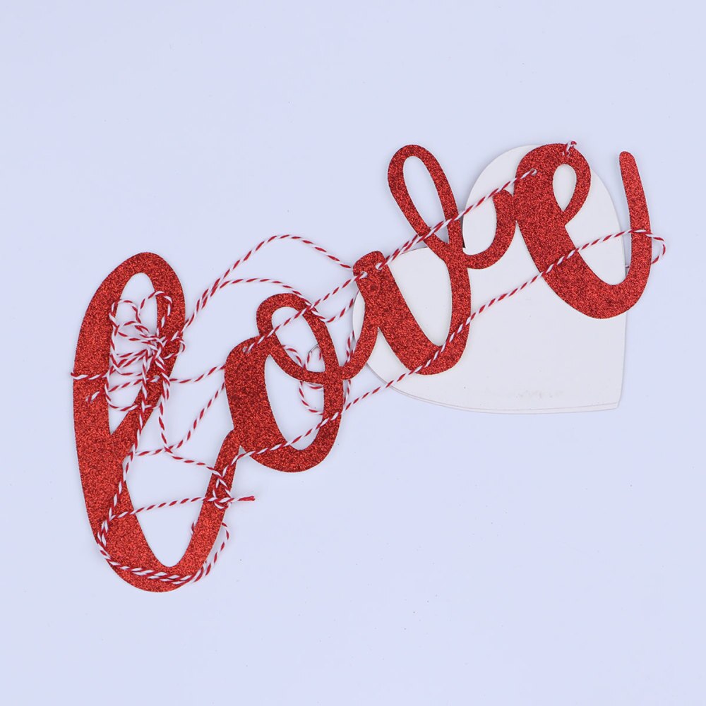 1pc Valentines Day Banner LOVE Letters Hanging Gli... – Grandado