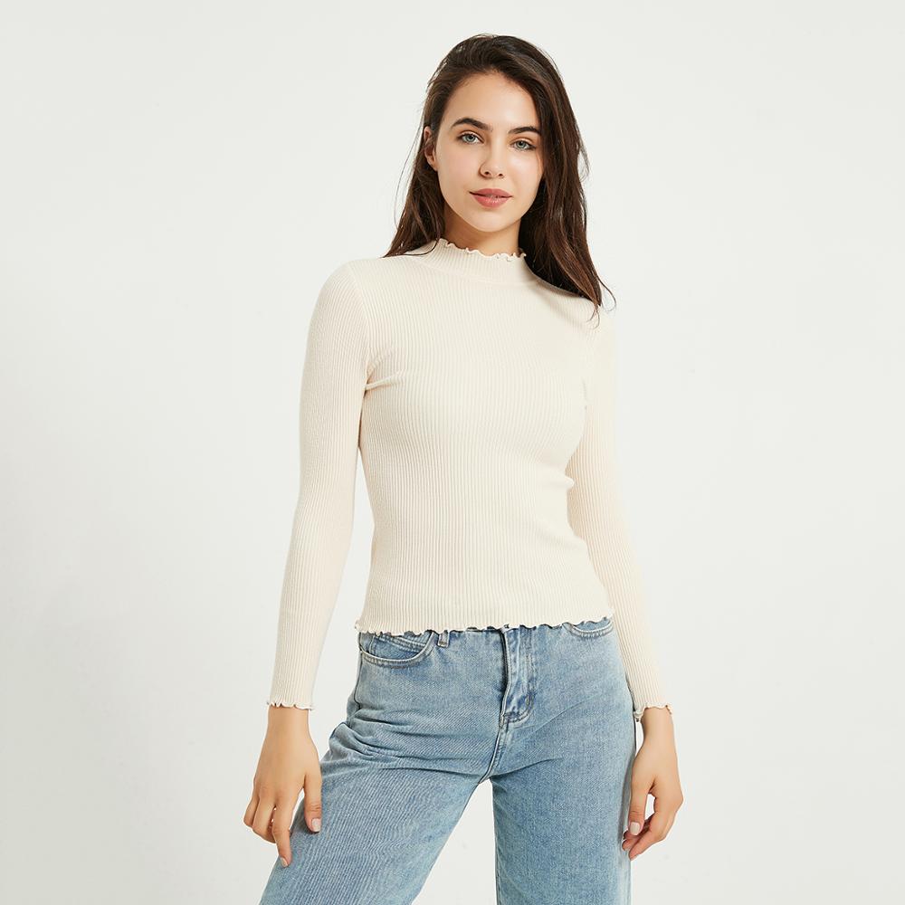 Wixra Womens Truien Elegante Coltrui Hoge Stretch ... – Grandado