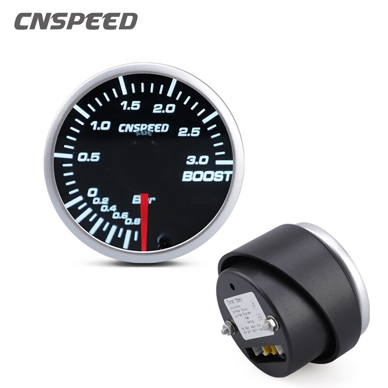CNSPEED 2Inch 52mm Car Turbo Boost Gauge -1-3Bar L... – Grandado