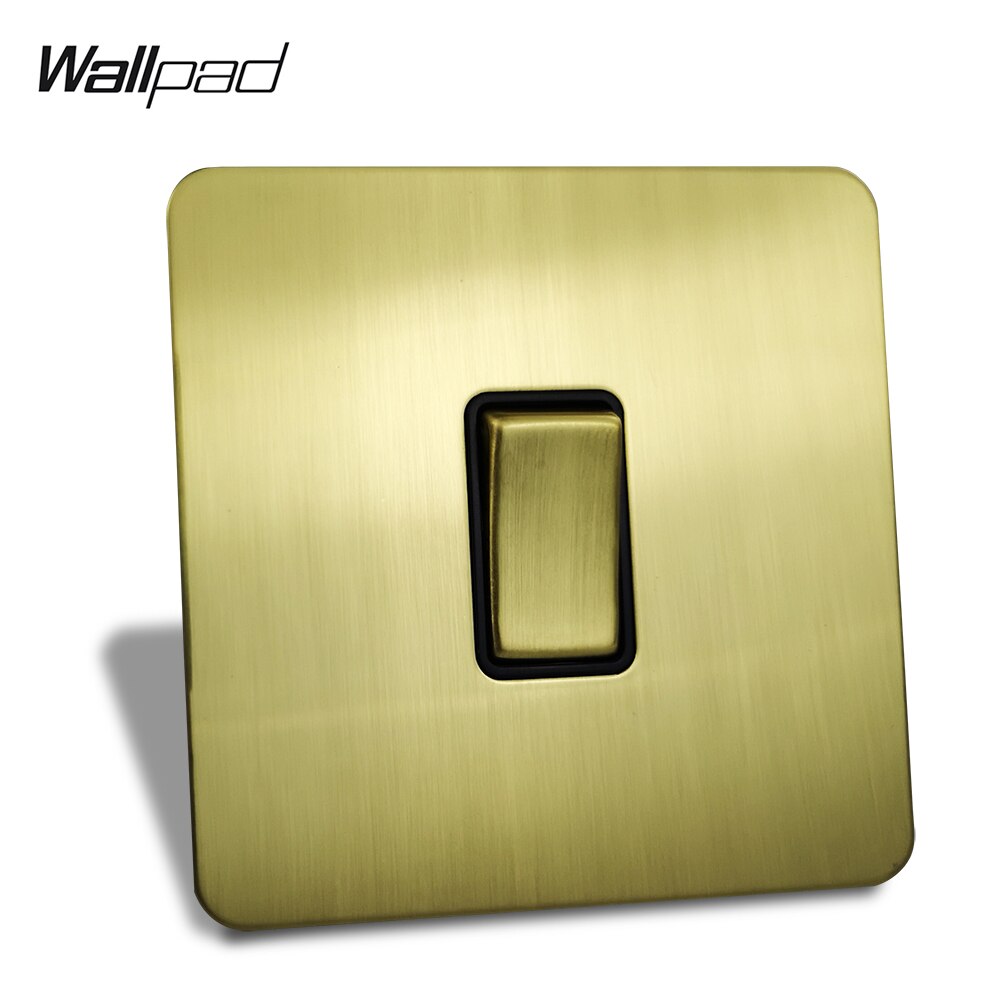 Wallpad Satin Gold 1 Gang 1 Way or 2 Way Electric ... – Grandado