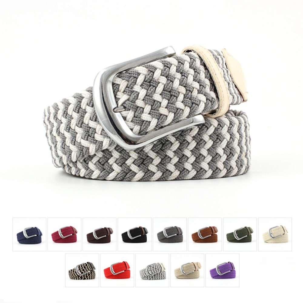 Riem Mannen Vrouwen Casual Gebreide pin gesp Riem ... – Vicedeal