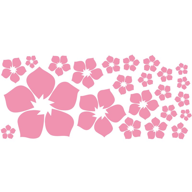 Multi Color Flowers Wall Sticker Living Room Backg... – Grandado